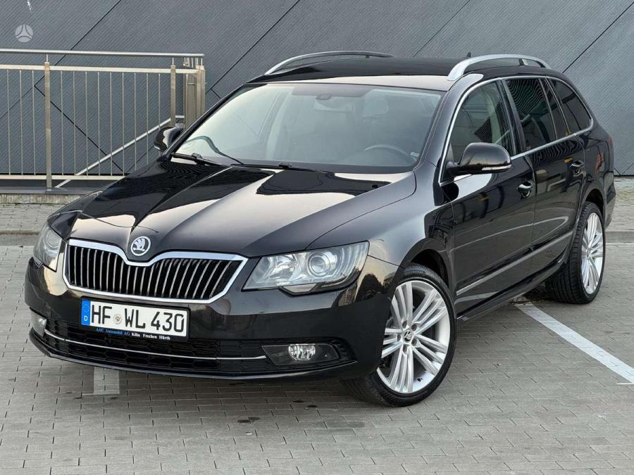 Black Skoda SuperB 2013 in Jonava, with an engine capacity of 1.97 L and mileage of 299 thousand km for 7500 €, photo 3 on AUTOMOTO.COM.LV