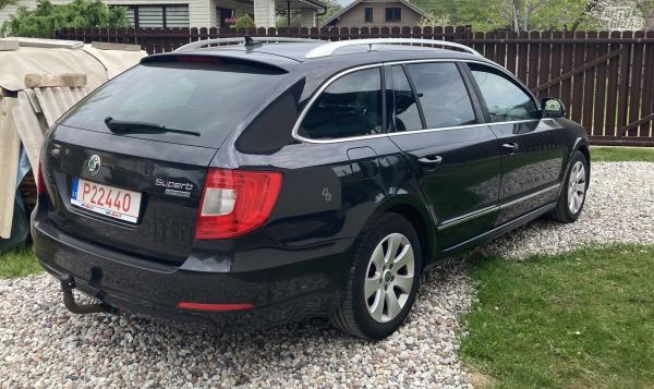 Black Skoda SuperB 2013 in Vilnius, with an engine capacity of 1.60 L and mileage of 335 thousand km for 5250 €, photo 4 on AUTOMOTO.COM.LV