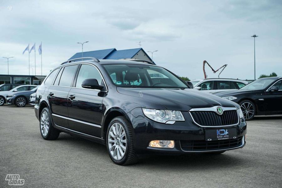 Black Skoda SuperB 2013 in Marijampole, with an engine capacity of 2.00 L and mileage of 280 thousand km for 6250 €, photo 1 on AUTOMOTO.COM.LV
