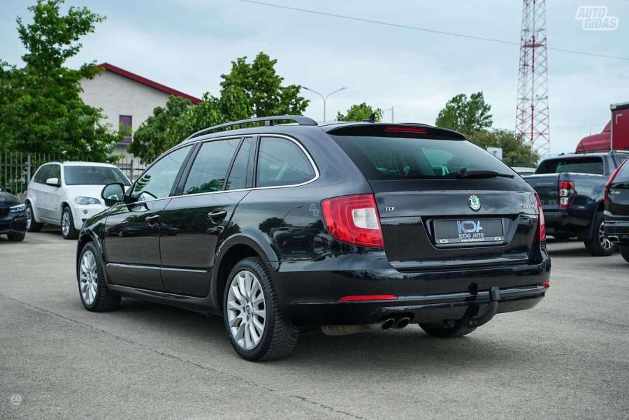 Black Skoda SuperB 2013 in Marijampole, with an engine capacity of 2.00 L and mileage of 280 thousand km for 6250 €, photo 9 on AUTOMOTO.COM.LV