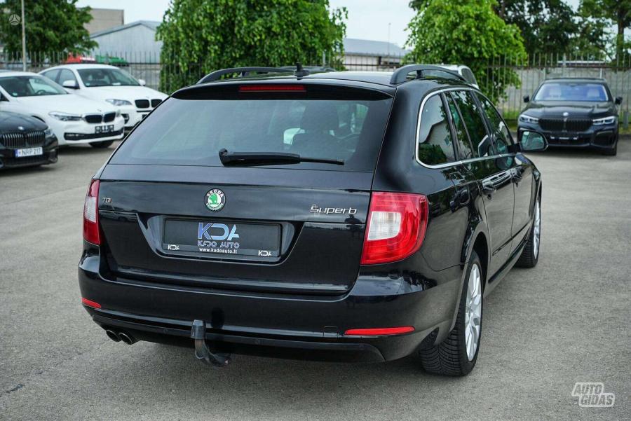 Black Skoda SuperB 2013 in Marijampole, with an engine capacity of 2.00 L and mileage of 280 thousand km for 6250 €, photo 12 on AUTOMOTO.COM.LV
