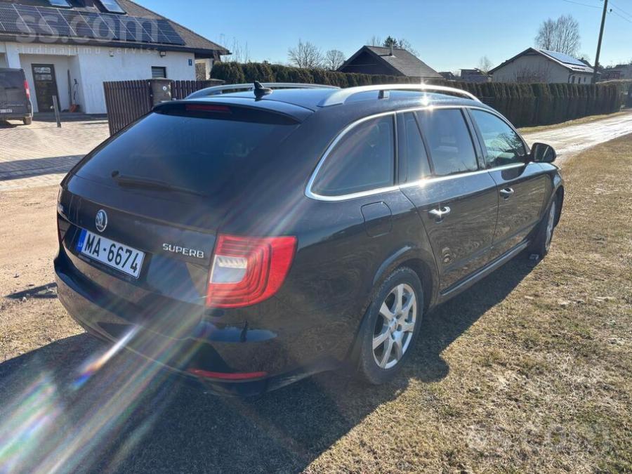 Melns Skoda SuperB 2013 Bauska, ar dzinēja tilpumu 2.00 L un nobraukumu 370 tūkst. km par 5200 €, foto 5 vietnē AUTOMOTO.COM.LV