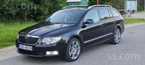 Melns Skoda SuperB 2013 Jēkabpils, ar dzinēja tilpumu 2.00 L un nobraukumu 352 tūkst. km par 6000 €, foto  vietnē AUTOMOTO.COM.LV