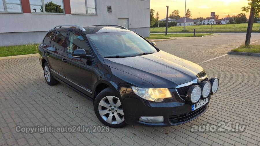 Black Skoda SuperB 2013 in Tartu, with an engine capacity of 2.00 L and mileage of 271 thousand km for 4999 €, photo 1 on AUTOMOTO.COM.LV