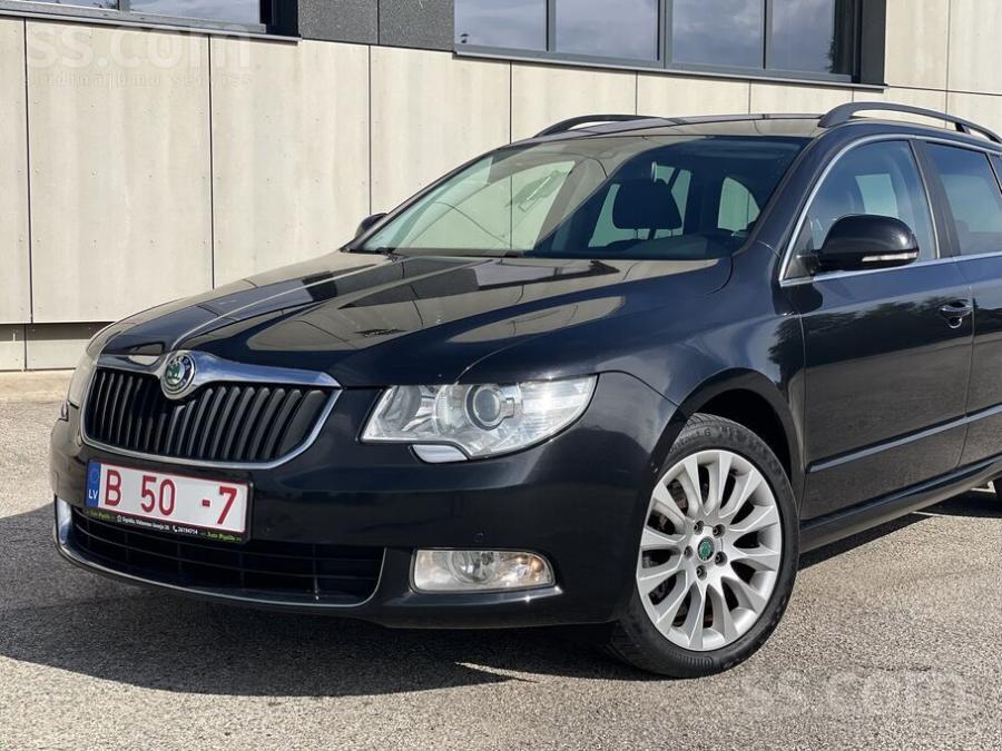Черный Шкода Суперб 2013 в Рига, объемом двигателя 2.00 л и пробегом 258 тыс. км за 6890 €, фото 8 на AUTOMOTO.COM.LV