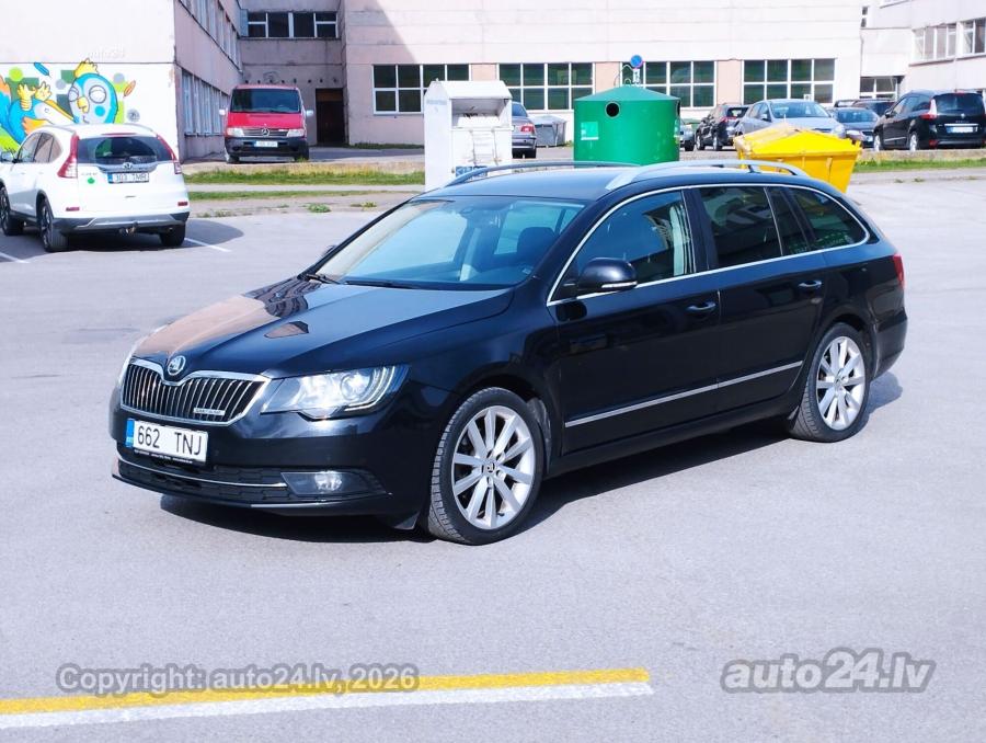 Black Skoda SuperB 2014 in Tartu, with an engine capacity of 1.60 L and mileage of 279 thousand km for 5500 €, photo 3 on AUTOMOTO.COM.LV