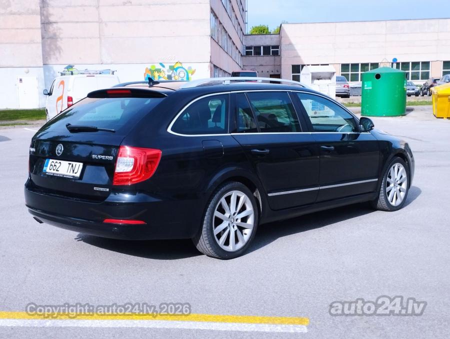 Black Skoda SuperB 2014 in Tartu, with an engine capacity of 1.60 L and mileage of 279 thousand km for 5500 €, photo 4 on AUTOMOTO.COM.LV