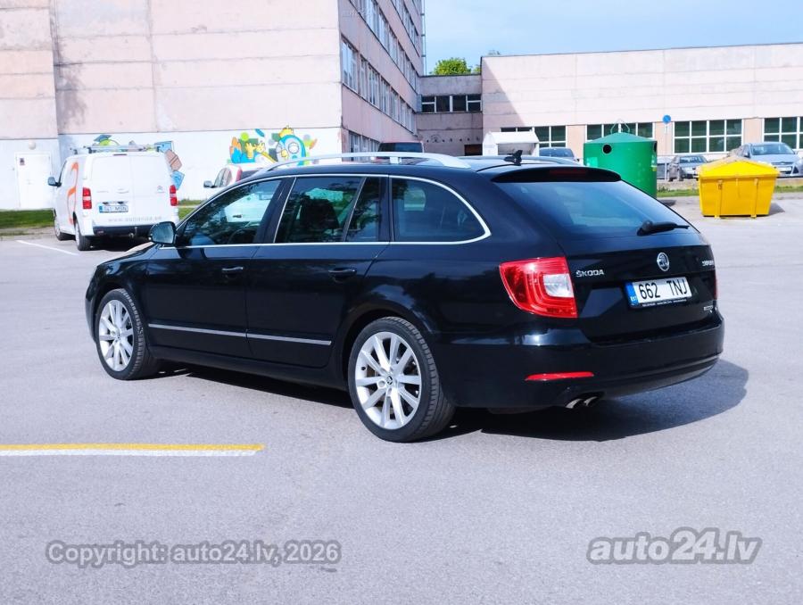 Black Skoda SuperB 2014 in Tartu, with an engine capacity of 1.60 L and mileage of 279 thousand km for 5500 €, photo 5 on AUTOMOTO.COM.LV
