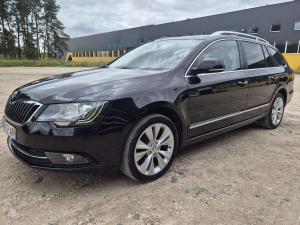 Black Skoda SuperB 2014 in Utena, with an engine capacity of 1.97 L and mileage of 215 thousand km for 7300 €, photo  on AUTOMOTO.COM.LV