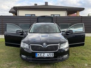 Black Skoda SuperB 2014 in Vilnius, with an engine capacity of 1.97 L and mileage of 300 thousand km for 4400 €, photo  on AUTOMOTO.COM.LV