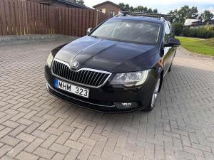 Black Skoda SuperB 2014 in Kaunas, with an engine capacity of 1.97 L and mileage of 307 thousand km for 6900 €, photo  on AUTOMOTO.COM.LV