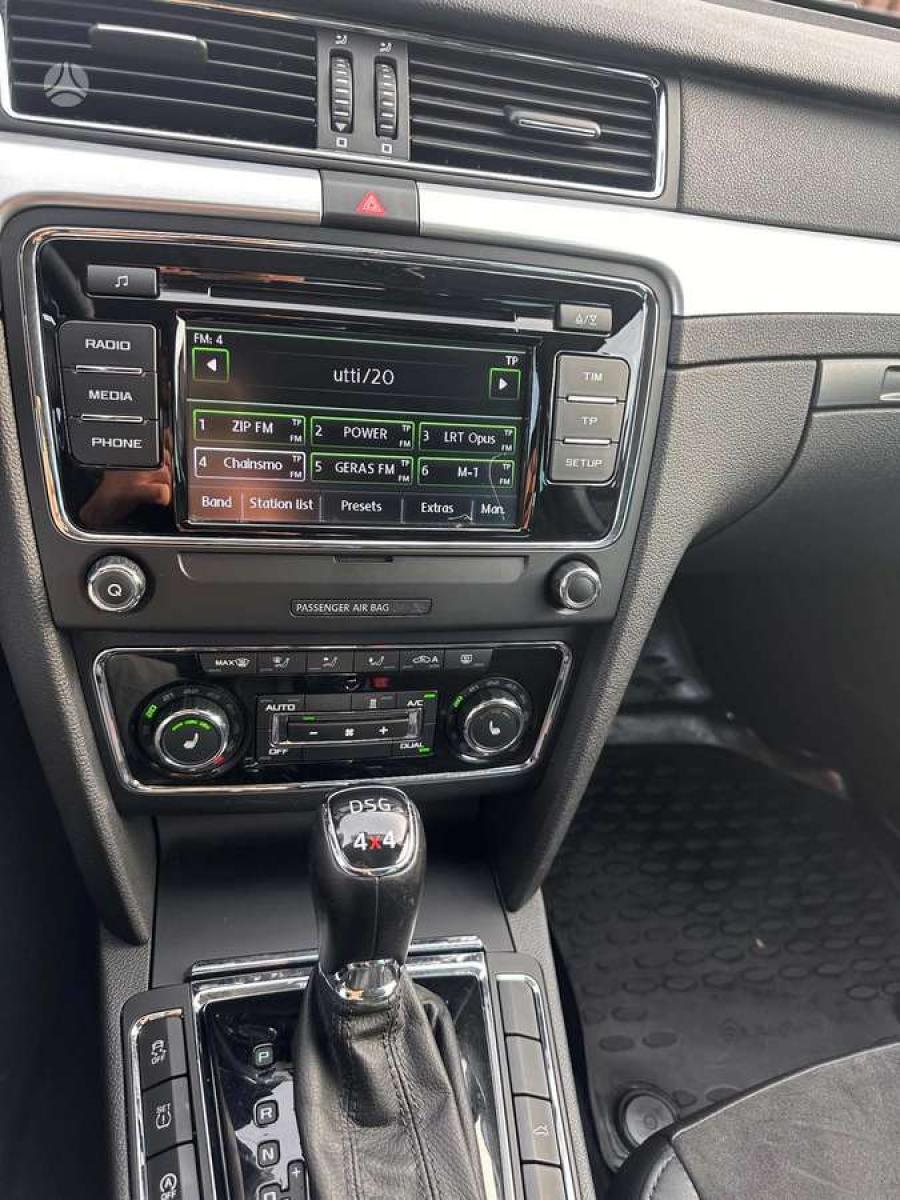 Melns Skoda SuperB 2014 Kauņa, ar dzinēja tilpumu 1.97 L un nobraukumu 307 tūkst. km par 6900 €, foto 8 vietnē AUTOMOTO.COM.LV