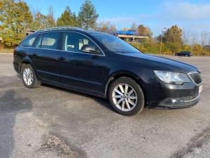 Black Skoda SuperB 2014 in Raseiniai, with an engine capacity of 1.60 L and mileage of 227 thousand km for 4700 €, photo 12 on AUTOMOTO.COM.LV