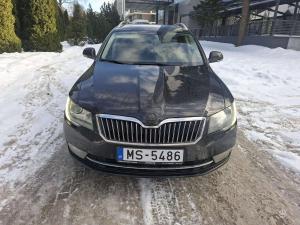 Black Skoda SuperB 2015 in Vilnius, with an engine capacity of 1.97 L and mileage of 269 thousand km for 6400 €, photo 2 on AUTOMOTO.COM.LV