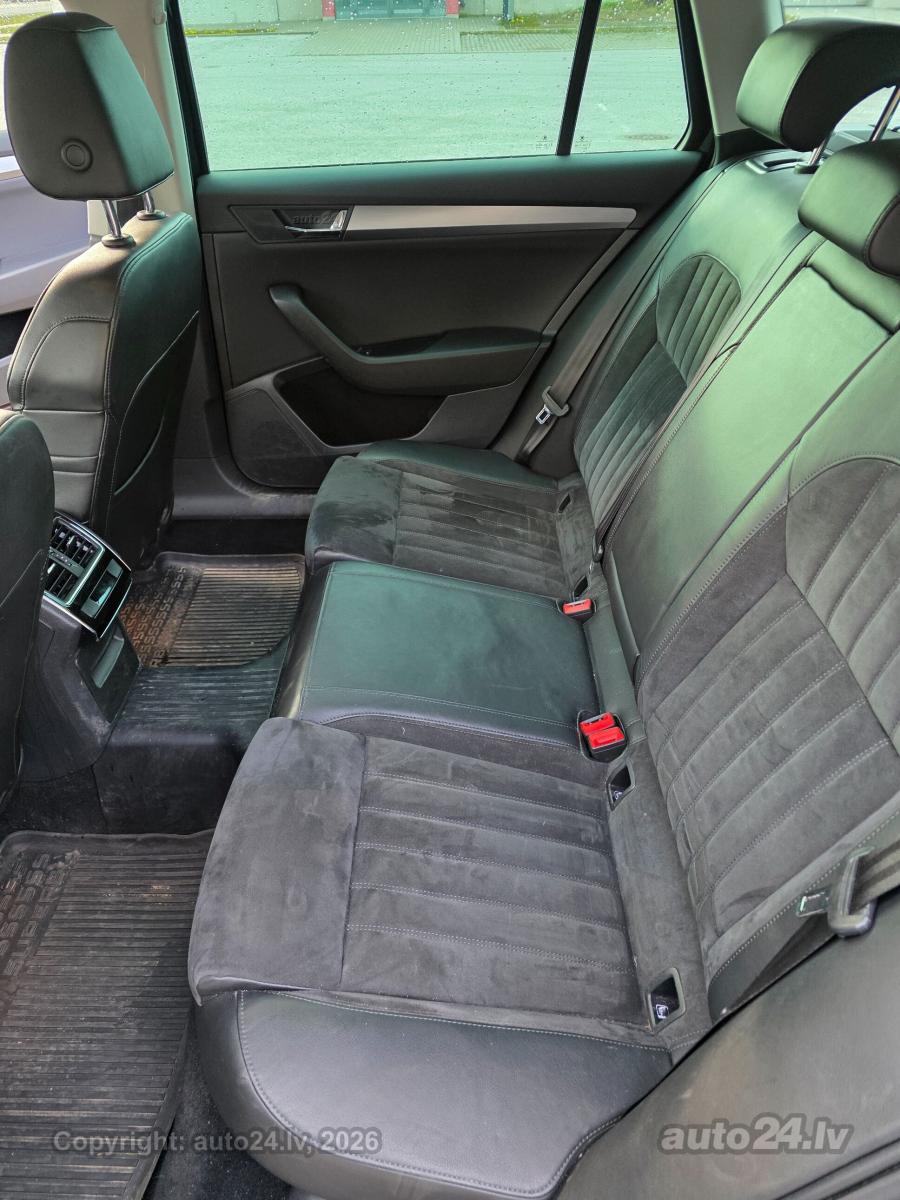 Black Skoda SuperB 2016 in Tallinn, with an engine capacity of 2.00 L and mileage of 241 thousand km for 12500 €, photo 7 on AUTOMOTO.COM.LV
