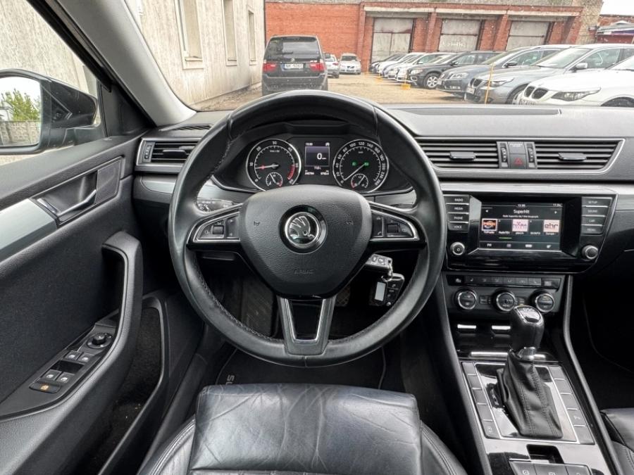 Black Skoda SuperB 2016 in Riga, with an engine capacity of 2.00 L and mileage of 242 thousand km for 11300 €, photo 30 on AUTOMOTO.COM.LV