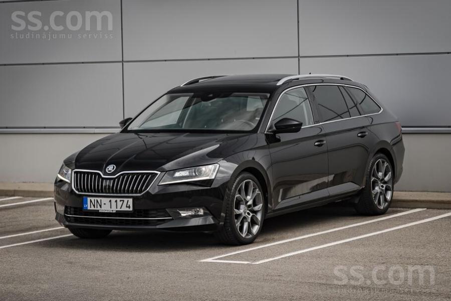 Black Skoda SuperB 2016 in Riga, with an engine capacity of 1.60 L and mileage of 203 thousand km for 11900 €, photo 1 on AUTOMOTO.COM.LV