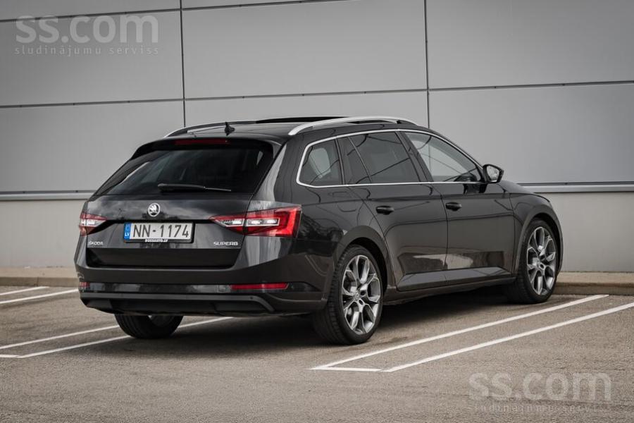 Black Skoda SuperB 2016 in Riga, with an engine capacity of 1.60 L and mileage of 203 thousand km for 11900 €, photo 5 on AUTOMOTO.COM.LV
