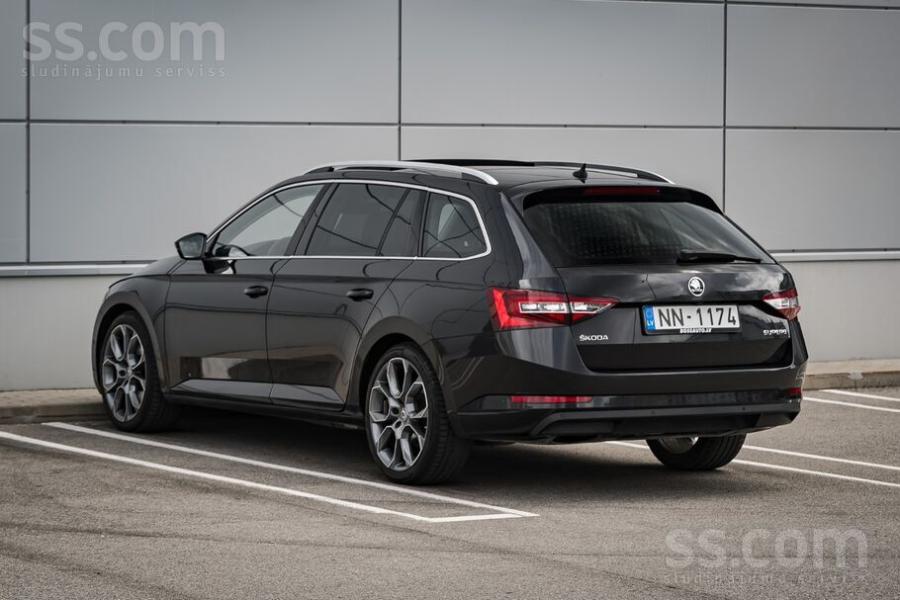 Black Skoda SuperB 2016 in Riga, with an engine capacity of 1.60 L and mileage of 203 thousand km for 11900 €, photo 7 on AUTOMOTO.COM.LV