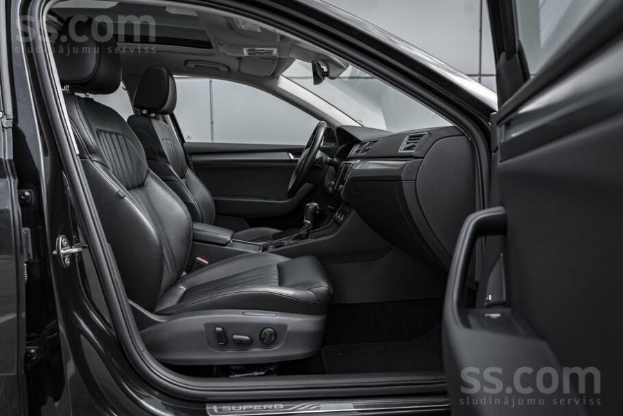 Black Skoda SuperB 2016 in Riga, with an engine capacity of 1.60 L and mileage of 203 thousand km for 11900 €, photo 12 on AUTOMOTO.COM.LV