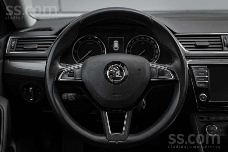 Black Skoda SuperB 2016 in Riga, with an engine capacity of 1.60 L and mileage of 203 thousand km for 11900 €, photo 20 on AUTOMOTO.COM.LV
