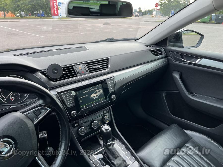 Black Skoda SuperB 2016 in Tallinn, with an engine capacity of 2.00 L and mileage of 150 thousand km for 11900 €, photo 18 on AUTOMOTO.COM.LV