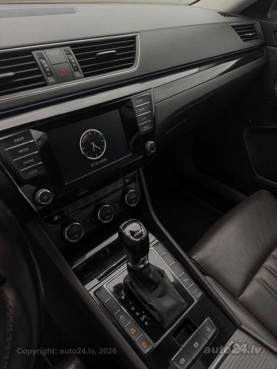Black Skoda SuperB 2016 in Tallinn, with an engine capacity of 2.00 L and mileage of 290 thousand km for 12000 €, photo 8 on AUTOMOTO.COM.LV