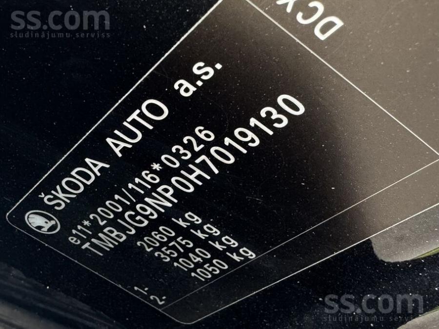 Melns Skoda SuperB 2016 Jūrmala, ar dzinēja tilpumu 1.60 L un nobraukumu 0 tūkst. km par 8290 €, foto 33 vietnē AUTOMOTO.COM.LV