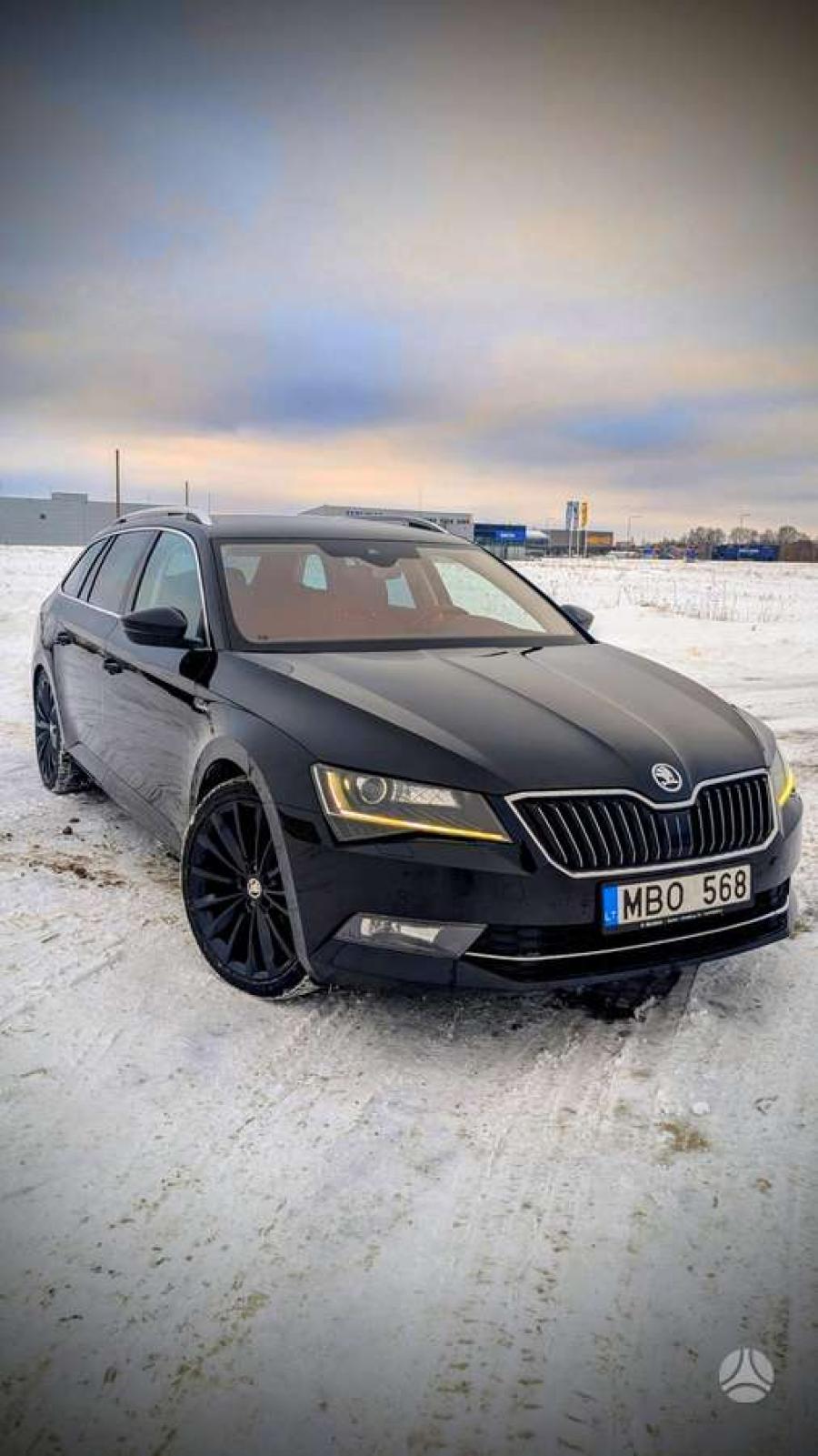 Black Skoda SuperB 2017 in Panevezys, with an engine capacity of 1.97 L and mileage of 233 thousand km for 14900 €, photo 1 on AUTOMOTO.COM.LV