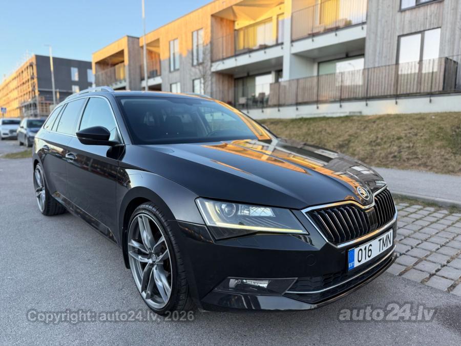 Black Skoda SuperB 2017 in Tallinn, with an engine capacity of 2.00 L and mileage of 360 thousand km for 7999 €, photo 1 on AUTOMOTO.COM.LV