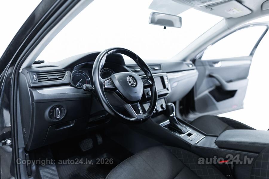 Black Skoda SuperB 2017 in Tallinn, with an engine capacity of 2.00 L and mileage of 270 thousand km for 9990 €, photo 12 on AUTOMOTO.COM.LV