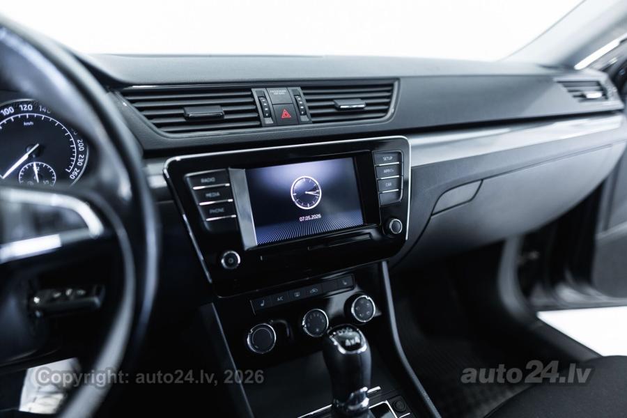 Black Skoda SuperB 2017 in Tallinn, with an engine capacity of 2.00 L and mileage of 270 thousand km for 9990 €, photo 22 on AUTOMOTO.COM.LV
