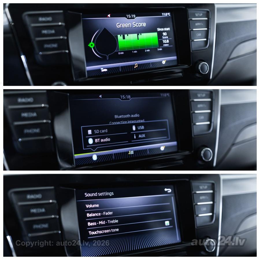 Black Skoda SuperB 2017 in Tallinn, with an engine capacity of 2.00 L and mileage of 270 thousand km for 9990 €, photo 26 on AUTOMOTO.COM.LV