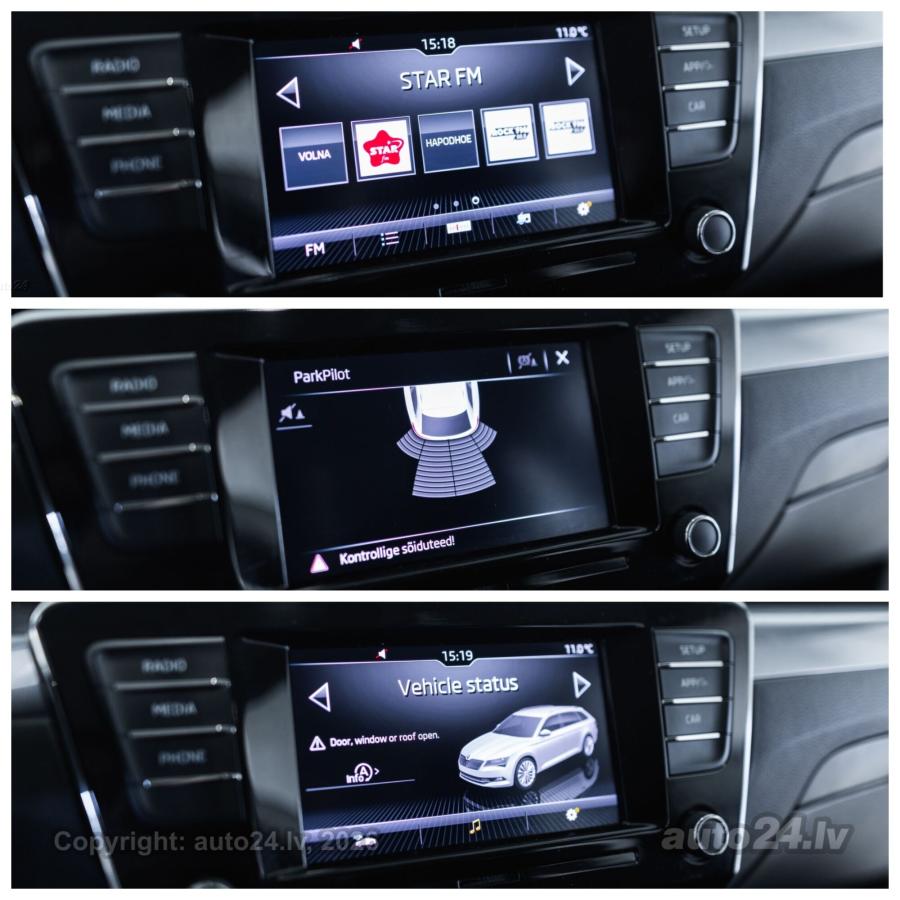 Black Skoda SuperB 2017 in Tallinn, with an engine capacity of 2.00 L and mileage of 270 thousand km for 9990 €, photo 27 on AUTOMOTO.COM.LV