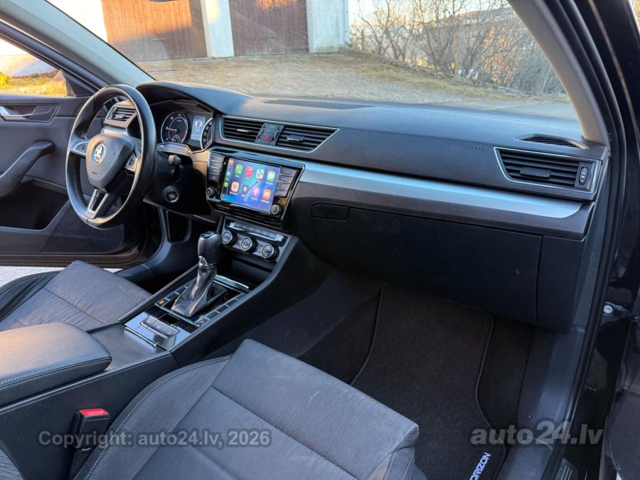 Black Skoda SuperB 2017 in Tallinn, with an engine capacity of 2.00 L and mileage of 360 thousand km for 8200 €, photo 14 on AUTOMOTO.COM.LV