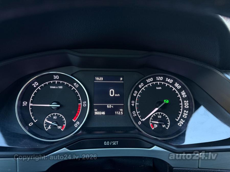 Black Skoda SuperB 2017 in Tallinn, with an engine capacity of 2.00 L and mileage of 360 thousand km for 8200 €, photo 18 on AUTOMOTO.COM.LV