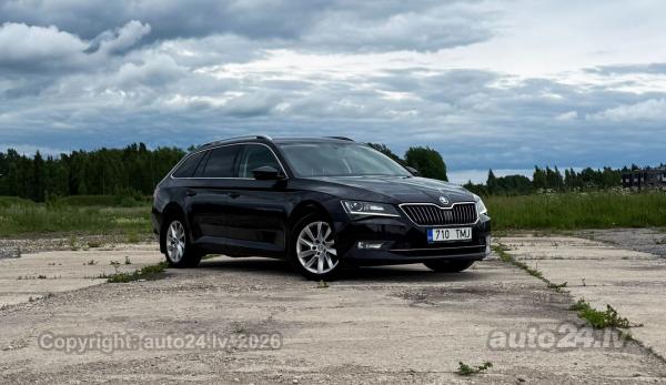 Melns Skoda SuperB 2017 Tartu, ar dzinēja tilpumu 2.00 L un nobraukumu 195 tūkst. km par 14500 €, foto  vietnē AUTOMOTO.COM.LV