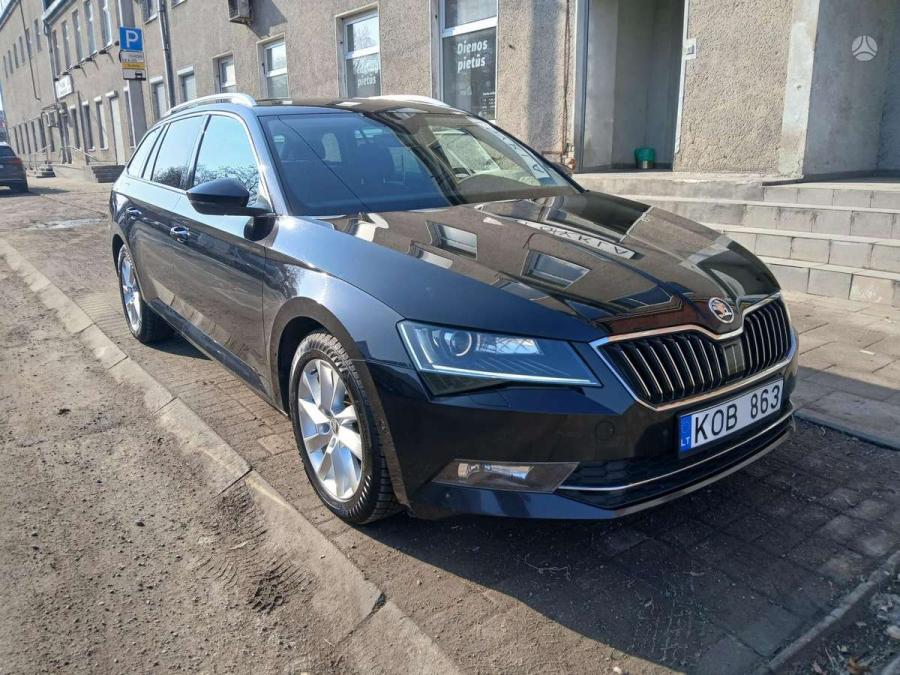Melns Skoda SuperB 2017 Viļņa, ar dzinēja tilpumu 1.97 L un nobraukumu 152 tūkst. km par 12947 €, foto 1 vietnē AUTOMOTO.COM.LV