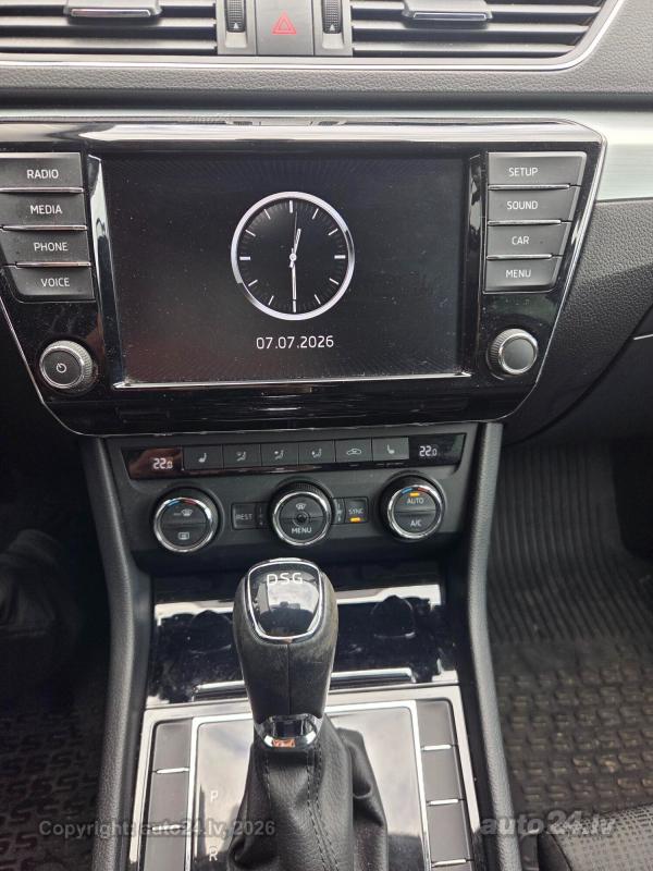 Black Skoda SuperB 2017 in Tallinn, with an engine capacity of 2.00 L and mileage of 215 thousand km for 8600 €, photo 8 on AUTOMOTO.COM.LV