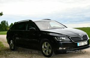 Melns Skoda SuperB 2017 Tallina, ar dzinēja tilpumu 2.00 L un nobraukumu 265 tūkst. km par 12399 €, foto  vietnē AUTOMOTO.COM.LV