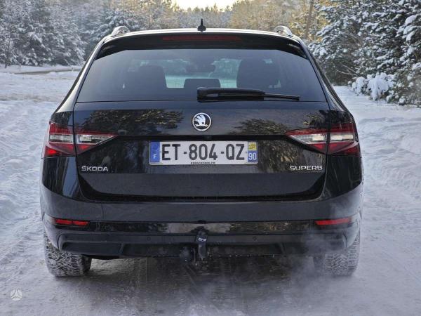 Black Skoda SuperB 2018 in Vilnius, with an engine capacity of 1.97 L and mileage of 216 thousand km for 12800 €, photo 6 on AUTOMOTO.COM.LV