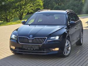 Black Skoda SuperB 2018 in Vilnius, with an engine capacity of 1.97 L and mileage of 247 thousand km for 13500 €, photo  on AUTOMOTO.COM.LV
