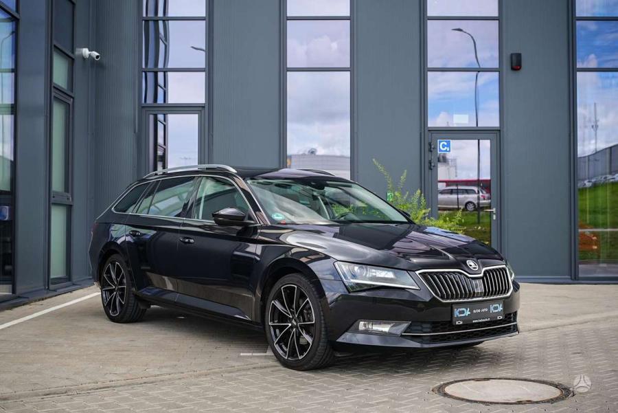 Melns Skoda SuperB 2018 Kauņa, ar dzinēja tilpumu 1.97 L un nobraukumu 184 tūkst. km par 14250 €, foto 1 vietnē AUTOMOTO.COM.LV