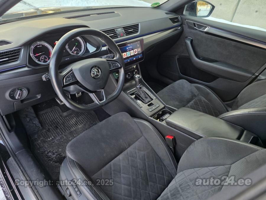 Black Skoda SuperB 2019 in Viljandi, with an engine capacity of 2.00 L and mileage of 132 thousand km for 19700 €, photo 12 on AUTOMOTO.COM.LV