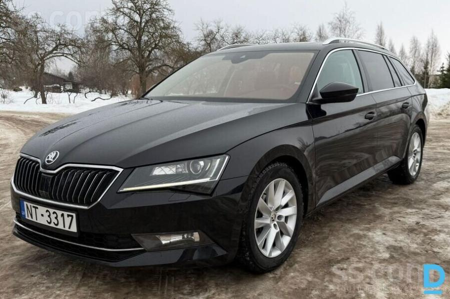 Black Skoda SuperB 2019 in Talsi, with an engine capacity of 2.00 L and mileage of 273 thousand km for 15550 €, photo 1 on AUTOMOTO.COM.LV