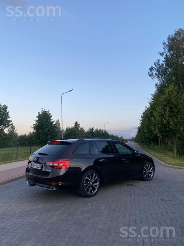 Black Skoda SuperB 2019 in Kuldiga, with an engine capacity of 2.00 L and mileage of 170 thousand km for 17800 €, photo 6 on AUTOMOTO.COM.LV