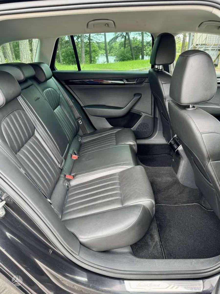 Black Skoda SuperB 2019 in Vilnius, with an engine capacity of 1.97 L and mileage of 267 thousand km for 11900 €, photo 16 on AUTOMOTO.COM.LV