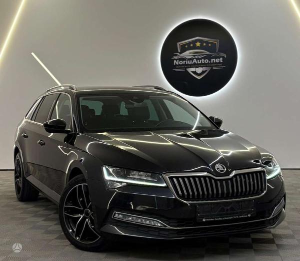 Black Skoda SuperB 2019 in Marijampole, with an engine capacity of 1.97 L and mileage of 221 thousand km for 18450 €, photo 1 on AUTOMOTO.COM.LV