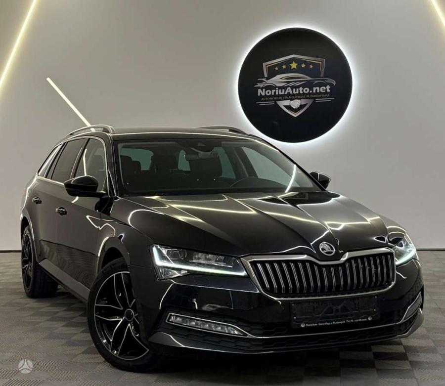 Black Skoda SuperB 2019 in Marijampole, with an engine capacity of 1.97 L and mileage of 221 thousand km for 18450 €, photo 1 on AUTOMOTO.COM.LV