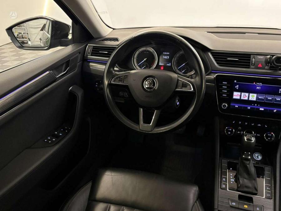 Black Skoda SuperB 2019 in Marijampole, with an engine capacity of 1.97 L and mileage of 221 thousand km for 18450 €, photo 21 on AUTOMOTO.COM.LV